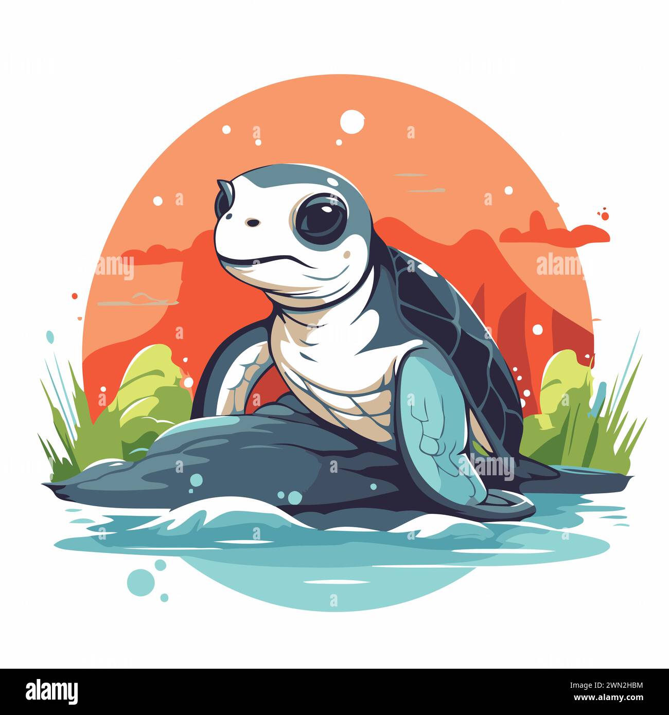 Shell rock Stock Vector Images - Alamy