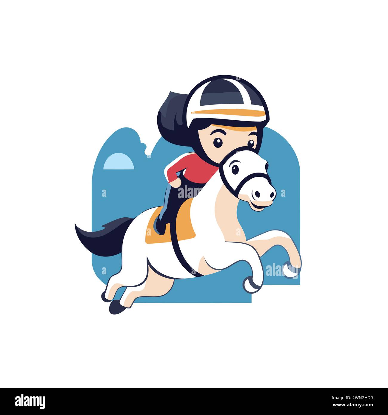 Riding ride a horse Stock Vector Images - Alamy
