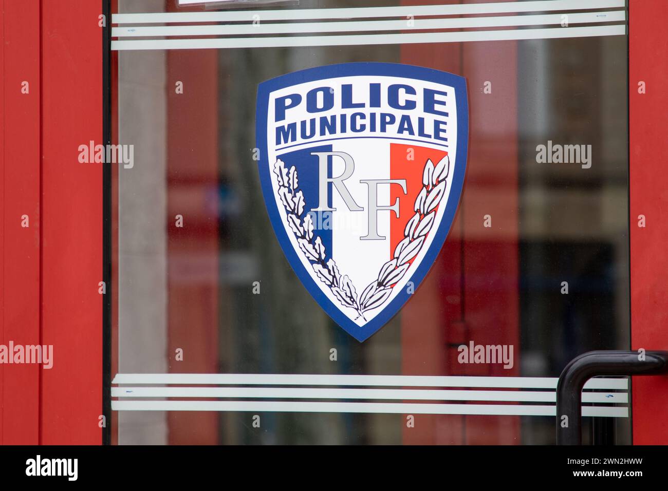 Bordeaux , France - 02 29 2024 : police municipale Municipal police ...