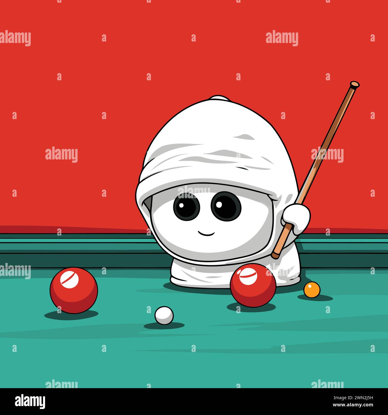 Ball snooker player Stock Vector Images - Alamy