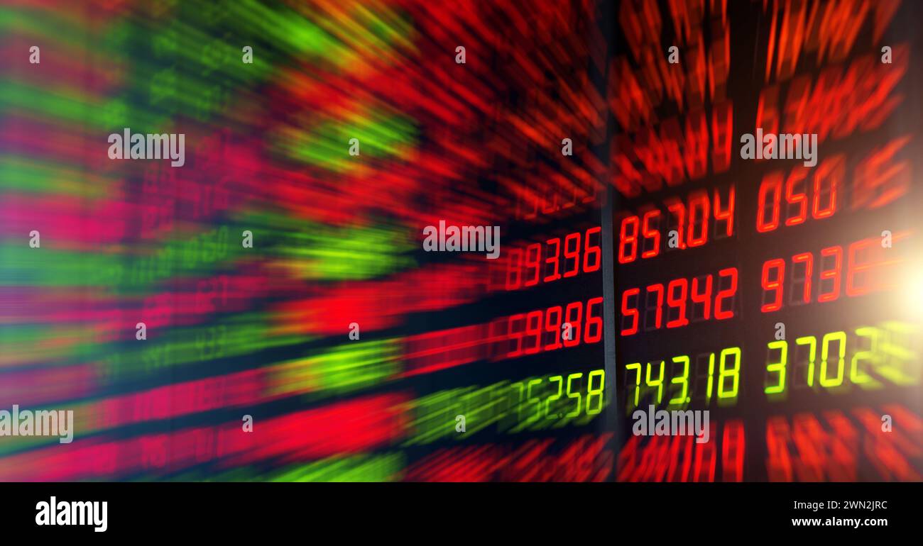 Stock market price quotes display hi-res stock photography and images ...