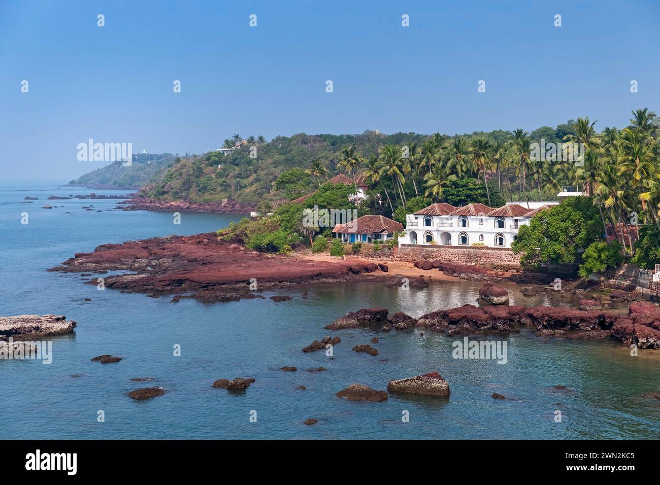 Portuguese colonial villa Dona Paula Goa India Stock Photo - Alamy