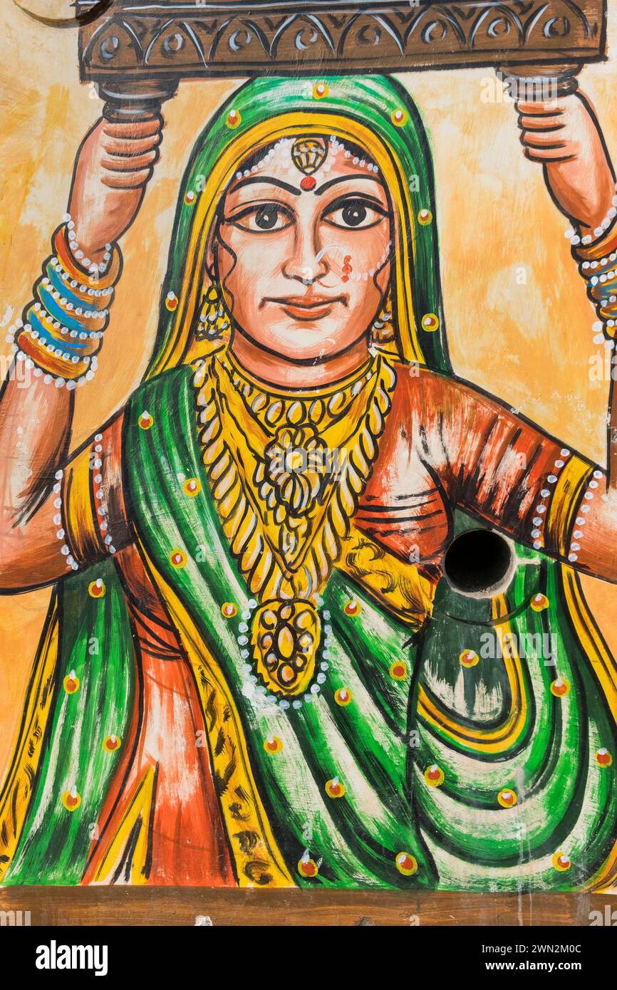 Easy Rajasthani Paintings Of Women