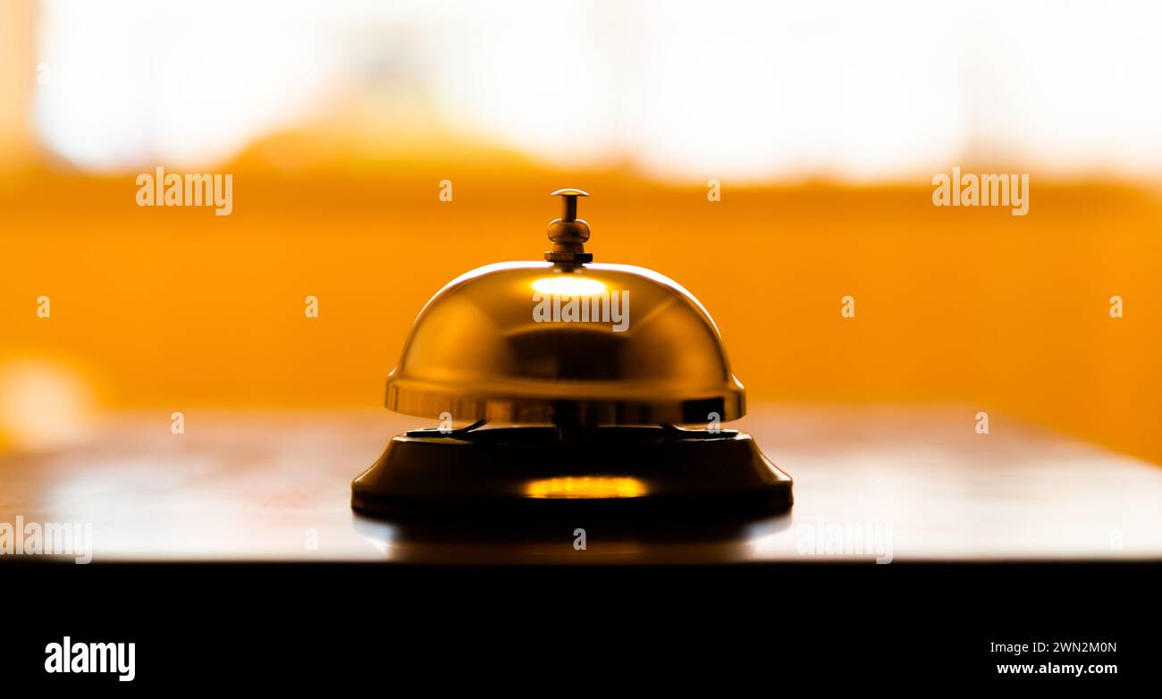 Brass desk counter service hi-res stock photography and images - Alamy