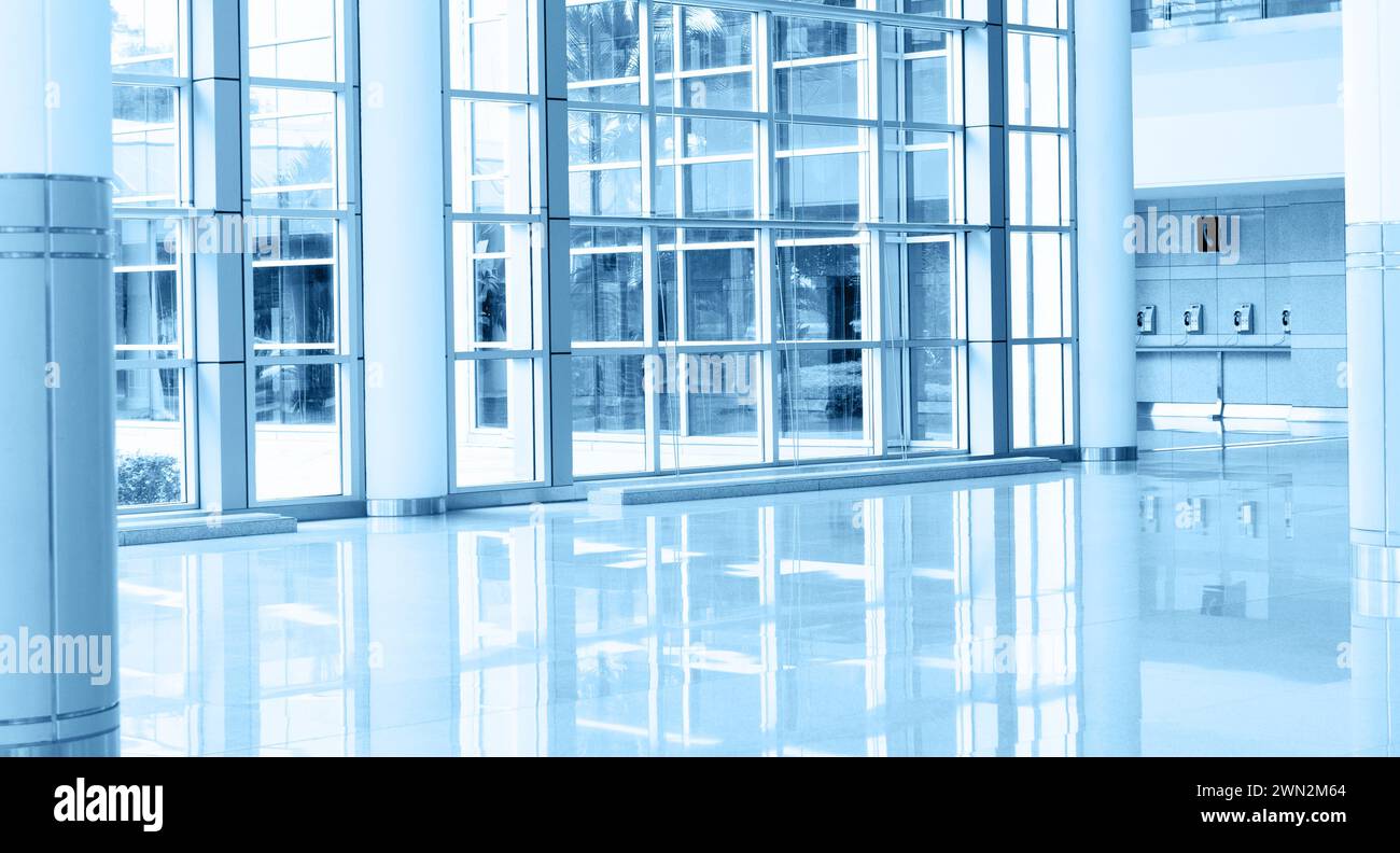 Modern architecture interior of business conference center Stock Photo ...