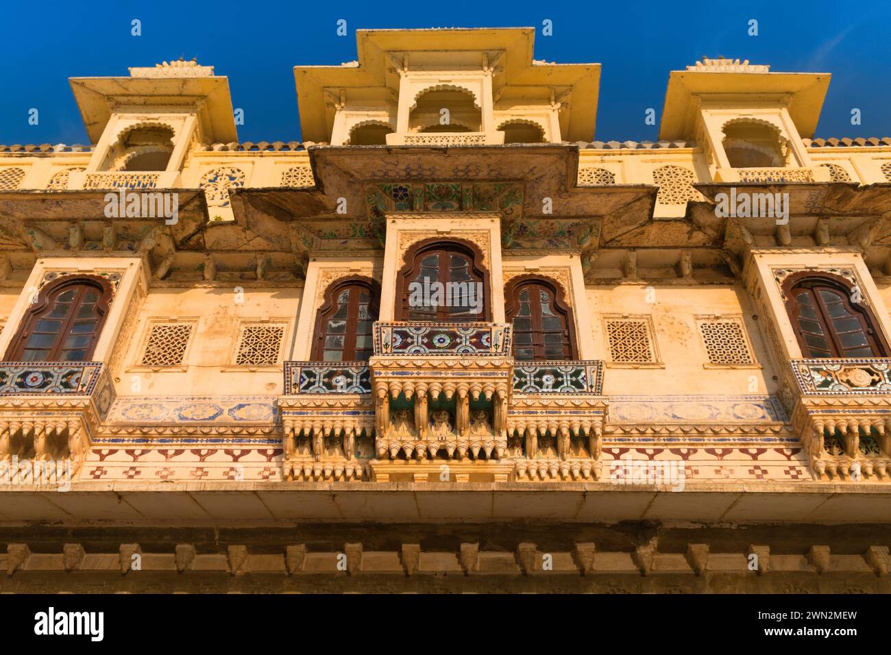 Bagore-ki-Haveli at Gangaur Ghat Udaipur Rajasthan India Stock Photo ...