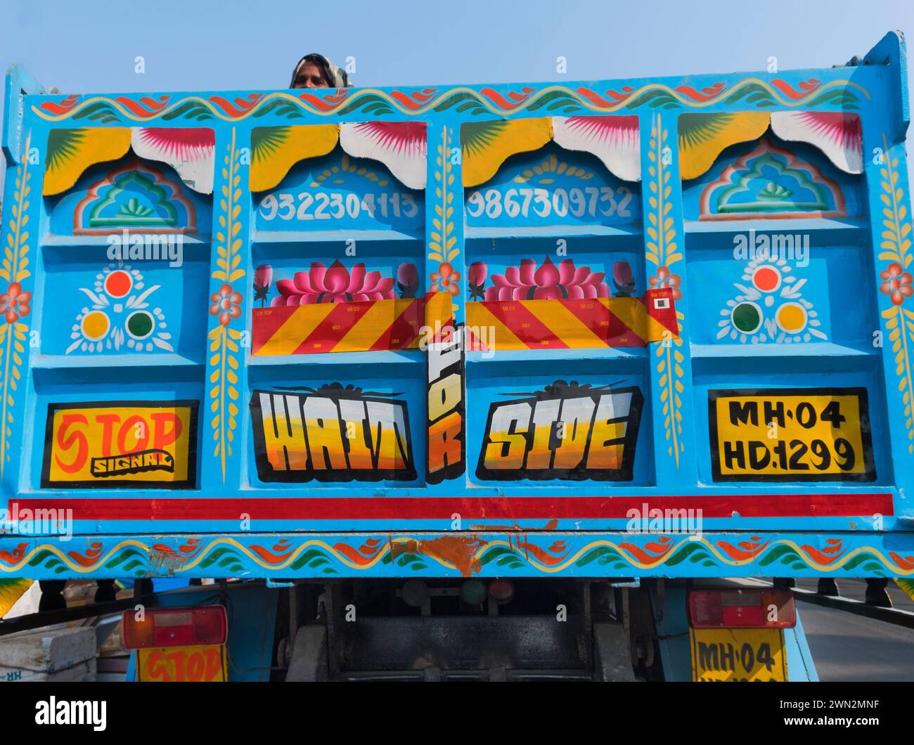 Colourful lorry Cuffe Parade Mumbai Bombay Maharashtra India Stock ...