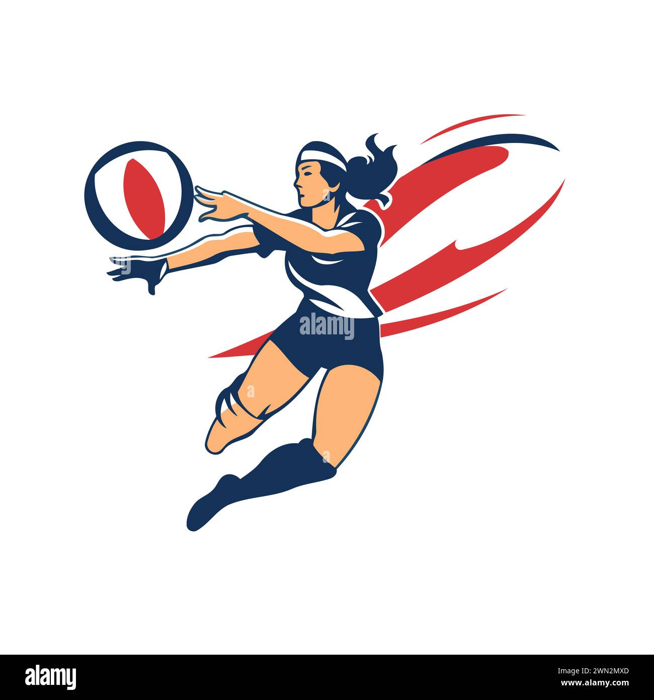 Female rugby player Cut Out Stock Images & Pictures - Alamy