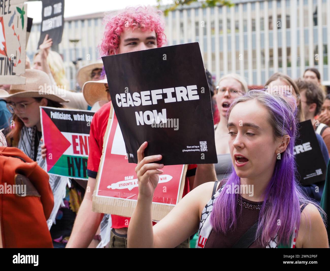 Around 200 students in Canberra rally at ANU and march to Alicia Payne ...