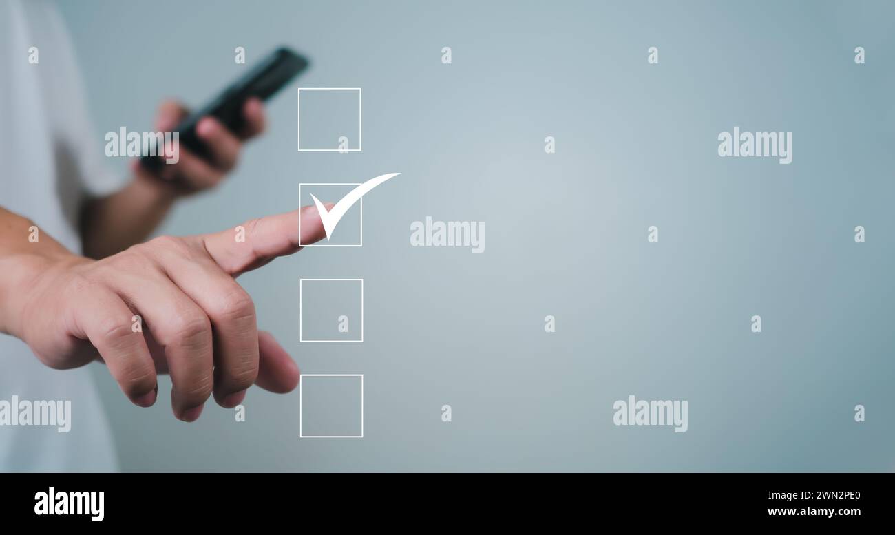 Digital document checklist system hi-res stock photography and images - Alamy