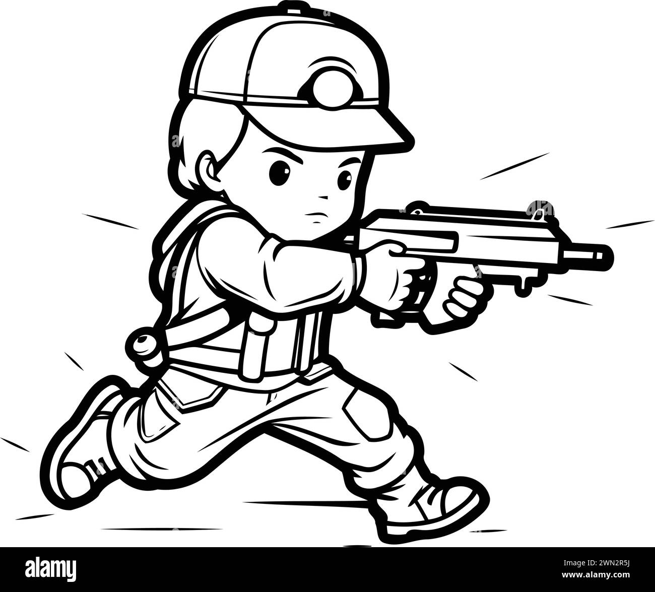 Gun clipart vector vectors Black and White Stock Photos & Images - Alamy