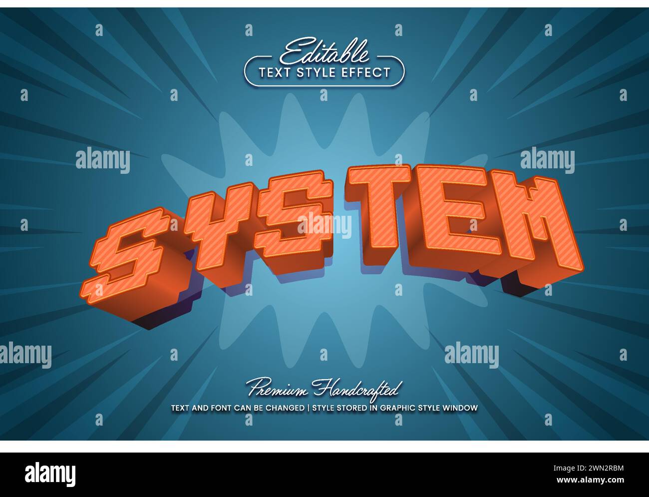 Editable vector text effect hi-res stock photography and images - Alamy