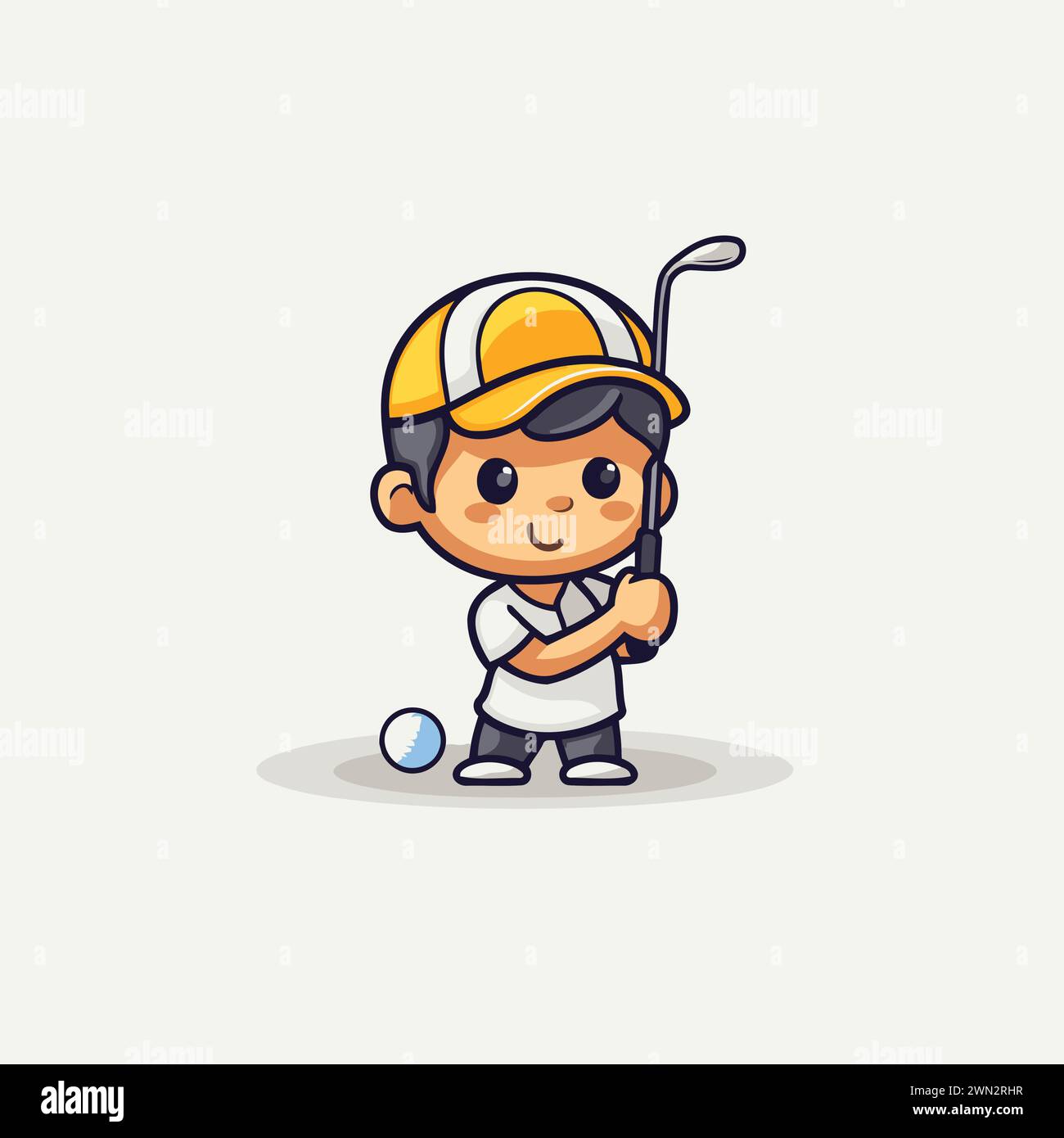 Happy golf Stock Vector Images - Alamy
