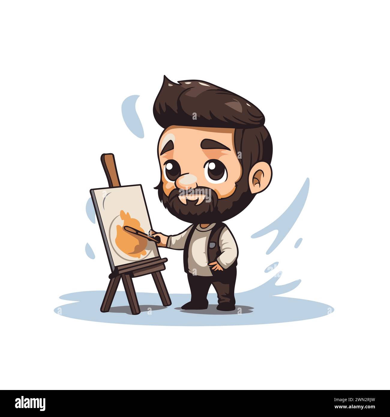 Easel sketch Stock Vector Images - Alamy