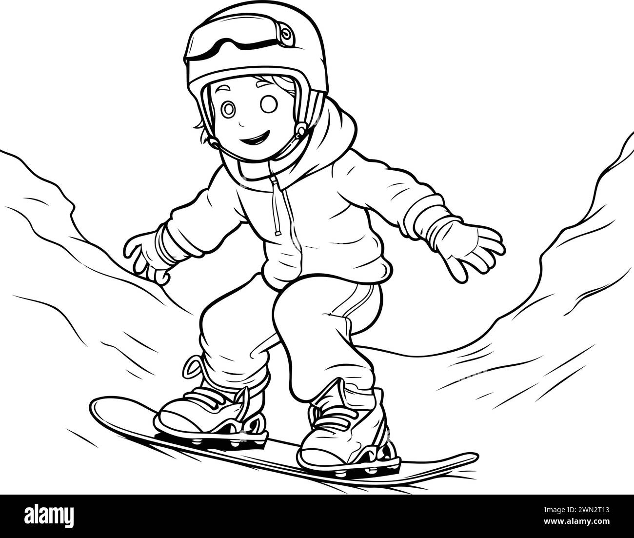 Boy sketching Stock Vector Images - Alamy