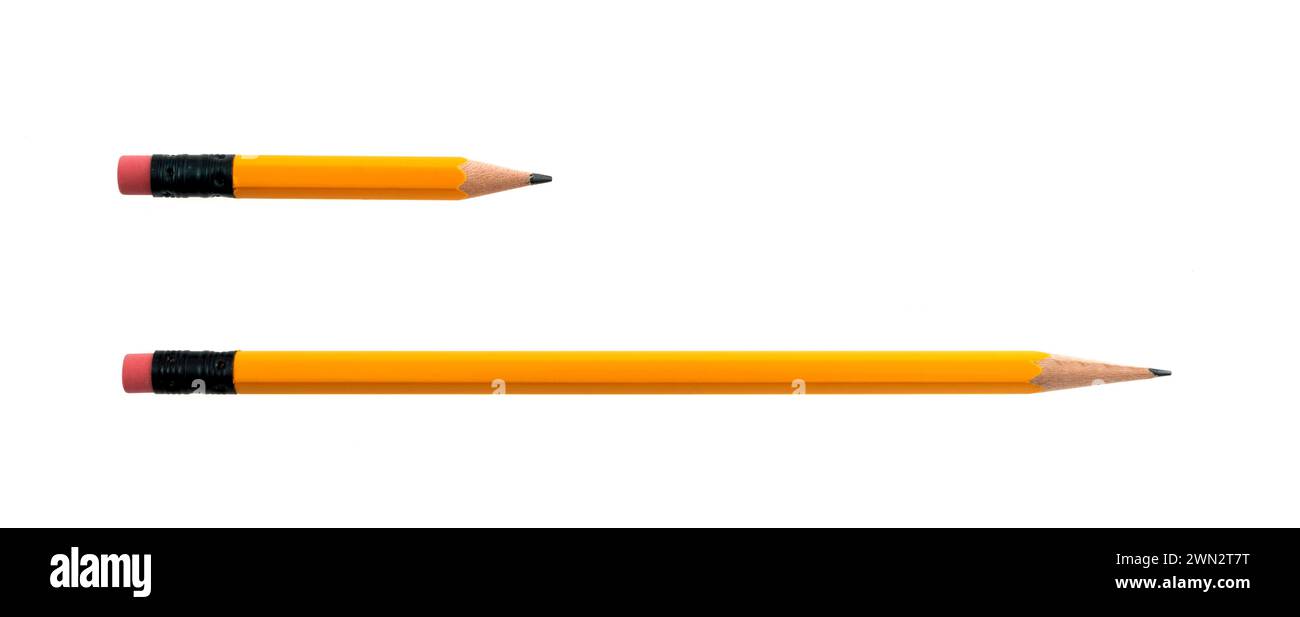 Short pencils hi-res stock photography and images - Alamy