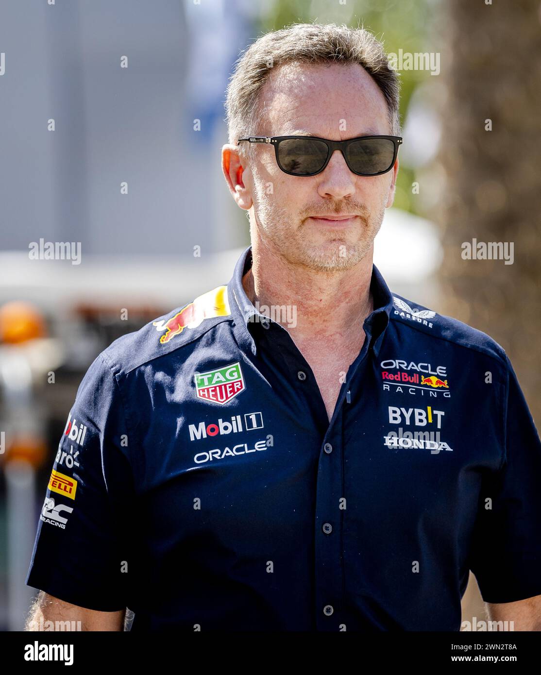 BAHRAIN - Christian Horner (Red Bull Racing) together with Adrian Newey ...