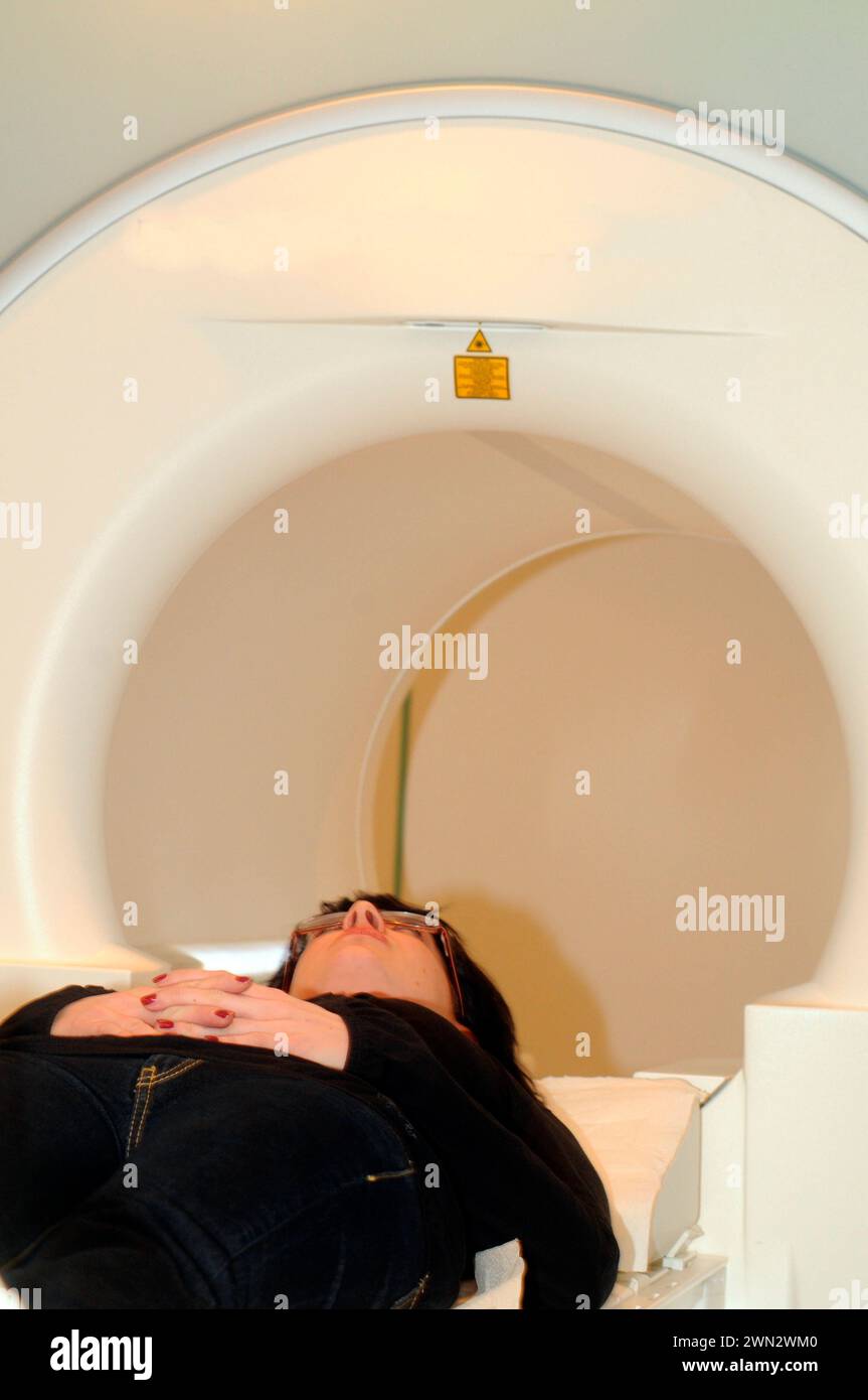 magnetic resonance tomography and computer tomography, examination in ...