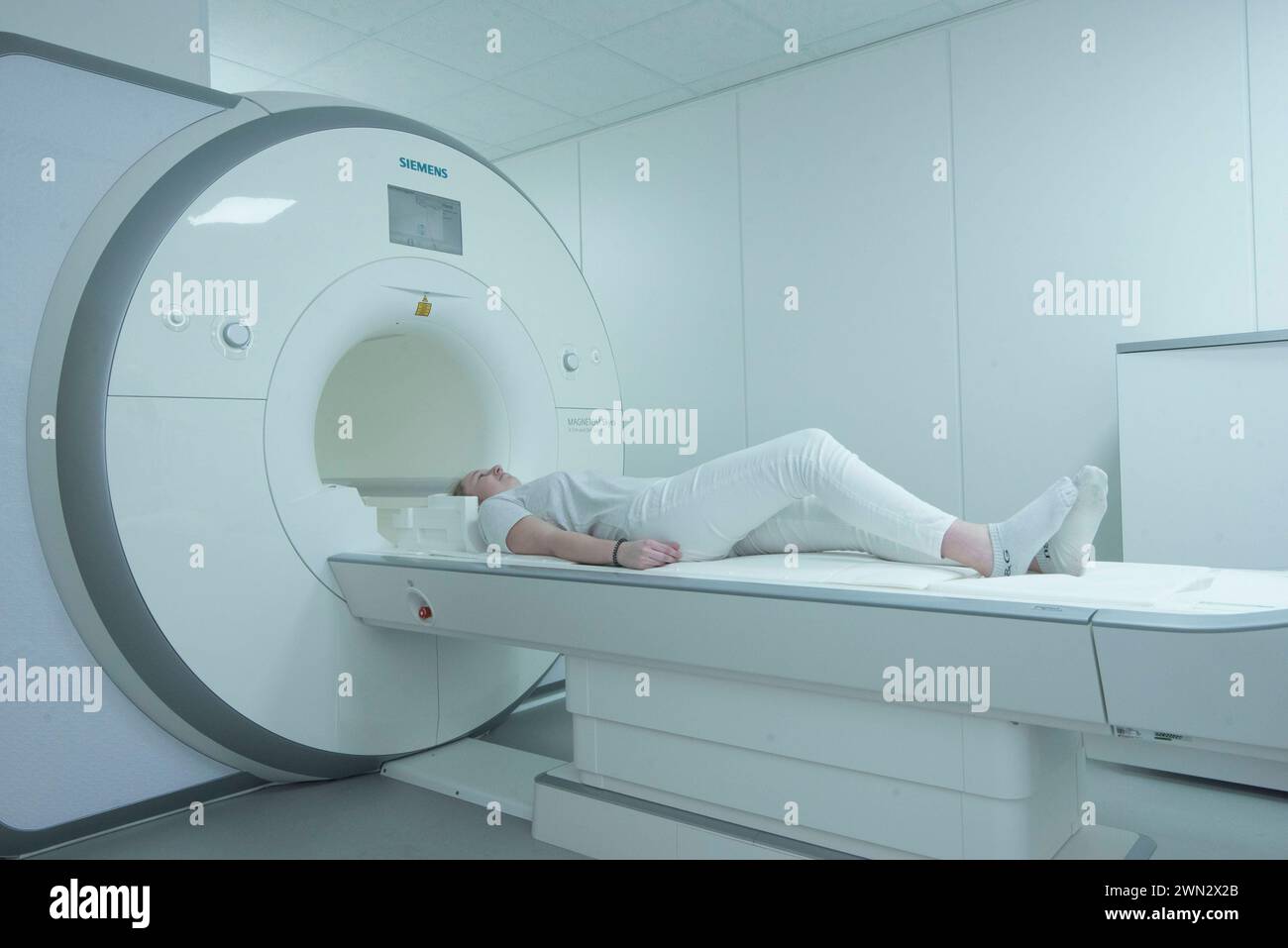 magnetic resonance tomography and computer tomography, examination in ...