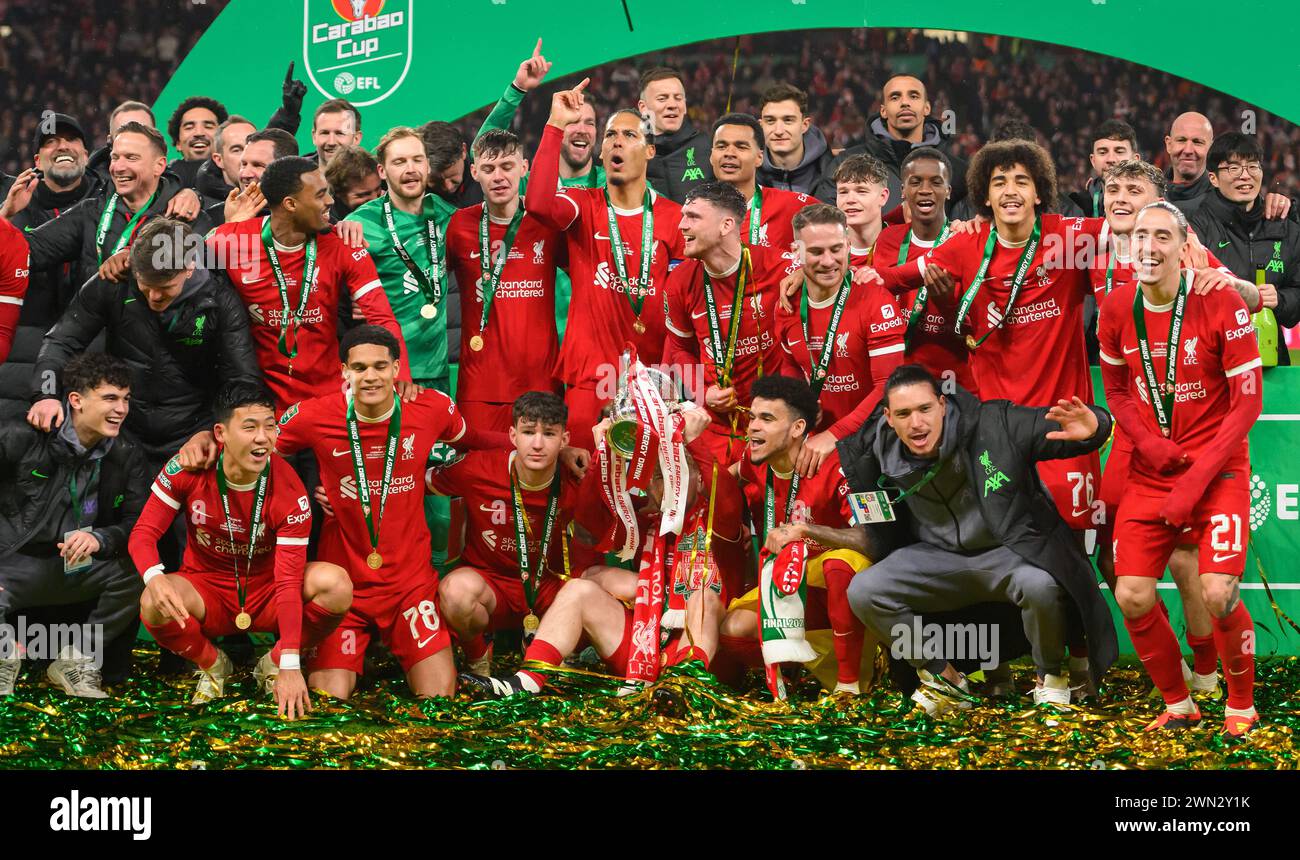 25 Feb 2024 - Chelsea v Liverpool - Carabao Cup Final - Wembley Stadium ...