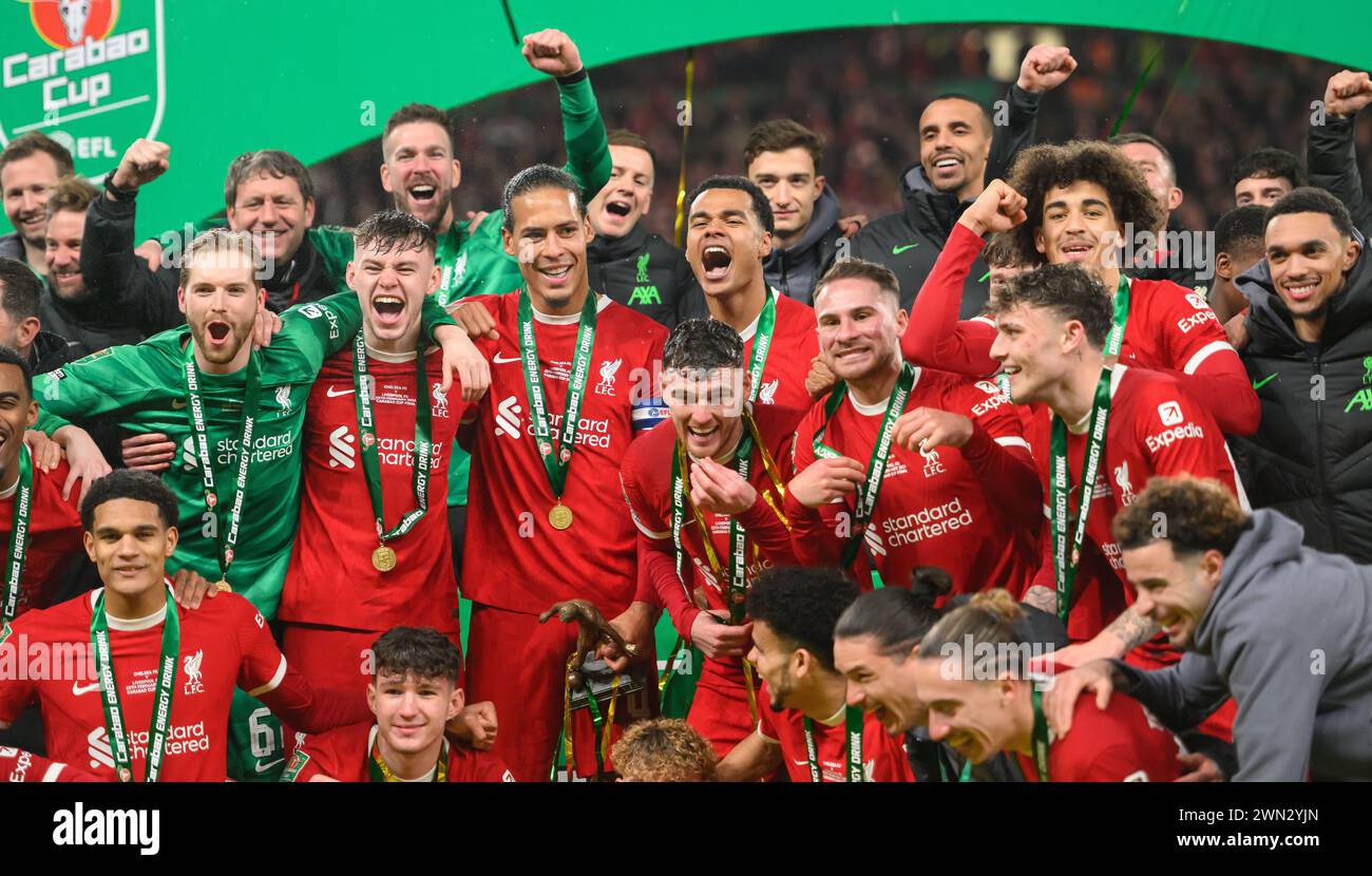 25 Feb 2024 - Chelsea v Liverpool - Carabao Cup Final - Wembley Stadium ...