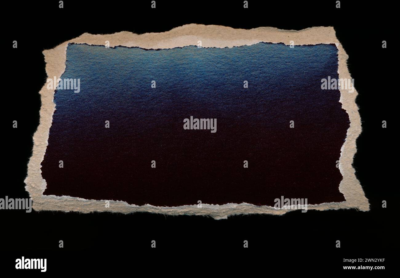 Torn piece of dark paper, background for banner. Blank paper piece ...