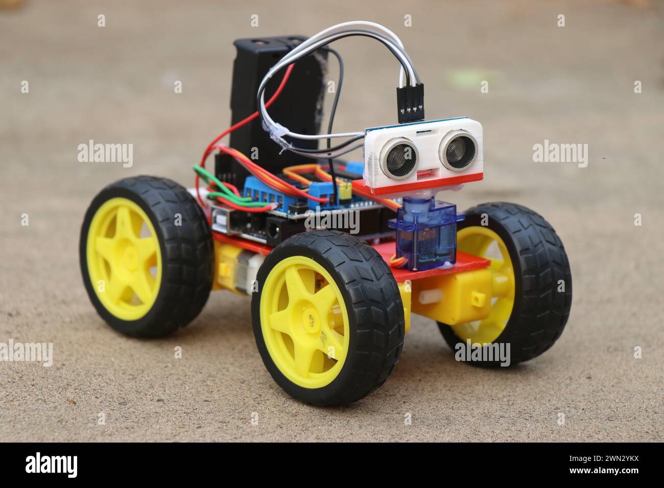 Programmable robotic car built using micro controller and ultrasonic ...