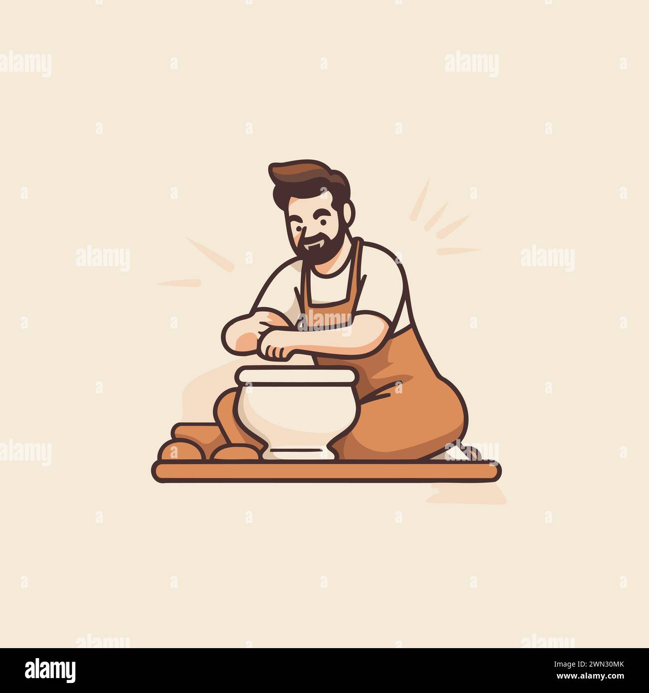 Potter pot craft Stock Vector Images - Alamy