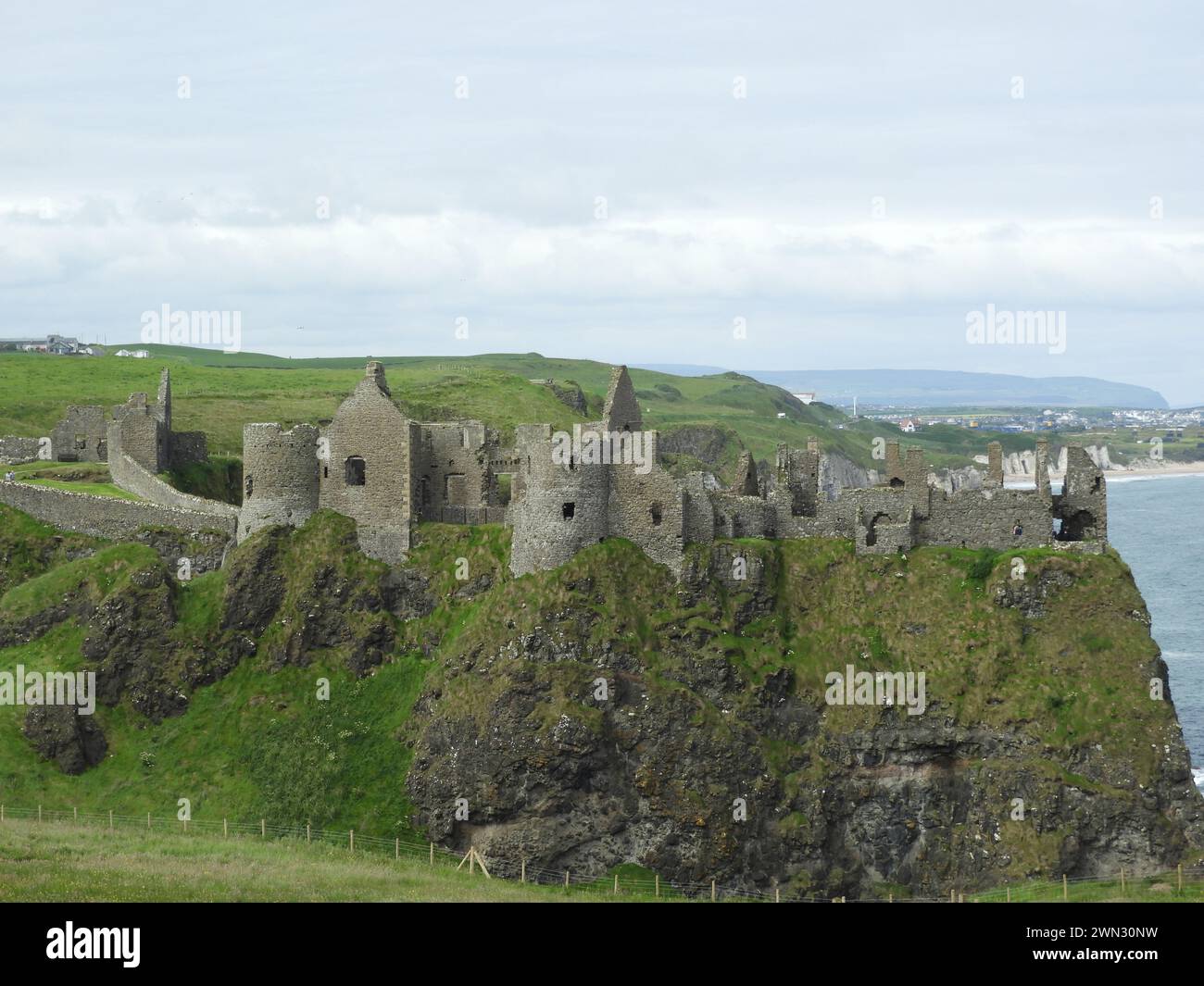 An Irish castle in the countryside surrounded by lush greenery Stock ...