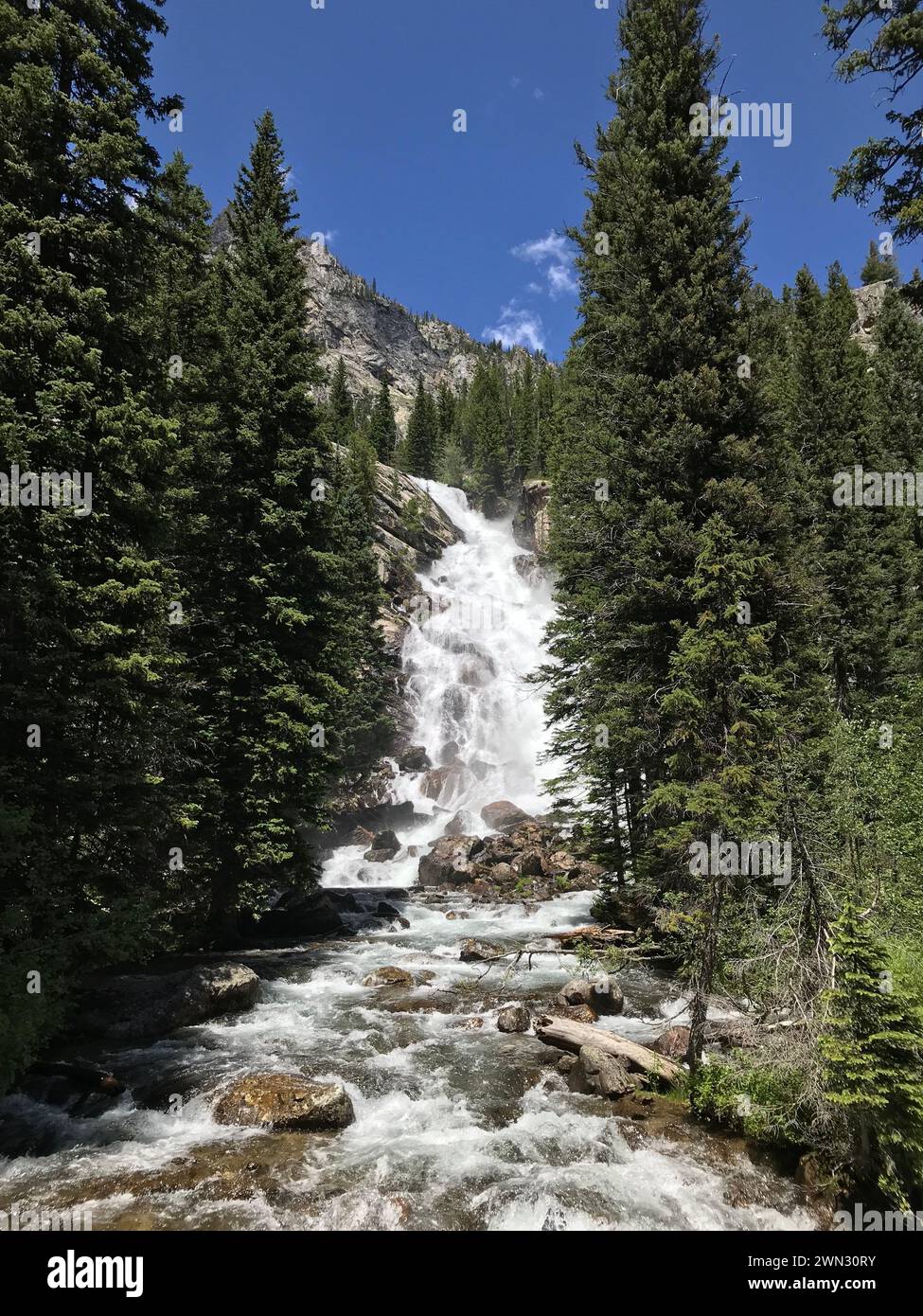 Yellowstone waterfall hike hi-res stock photography and images - Alamy