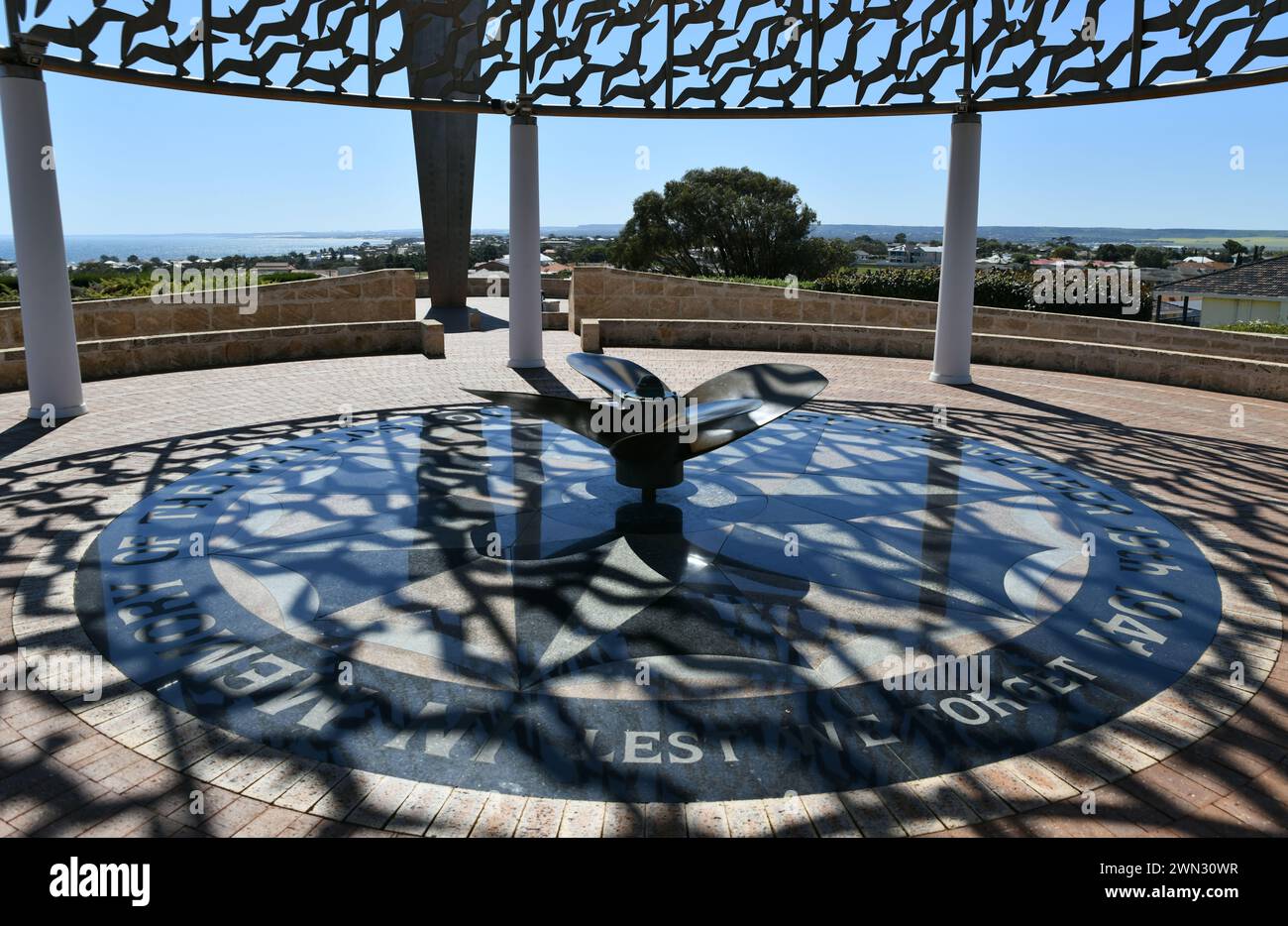 Altar designed to resemble a ship's propellor, part of the HMAS Sydney ...