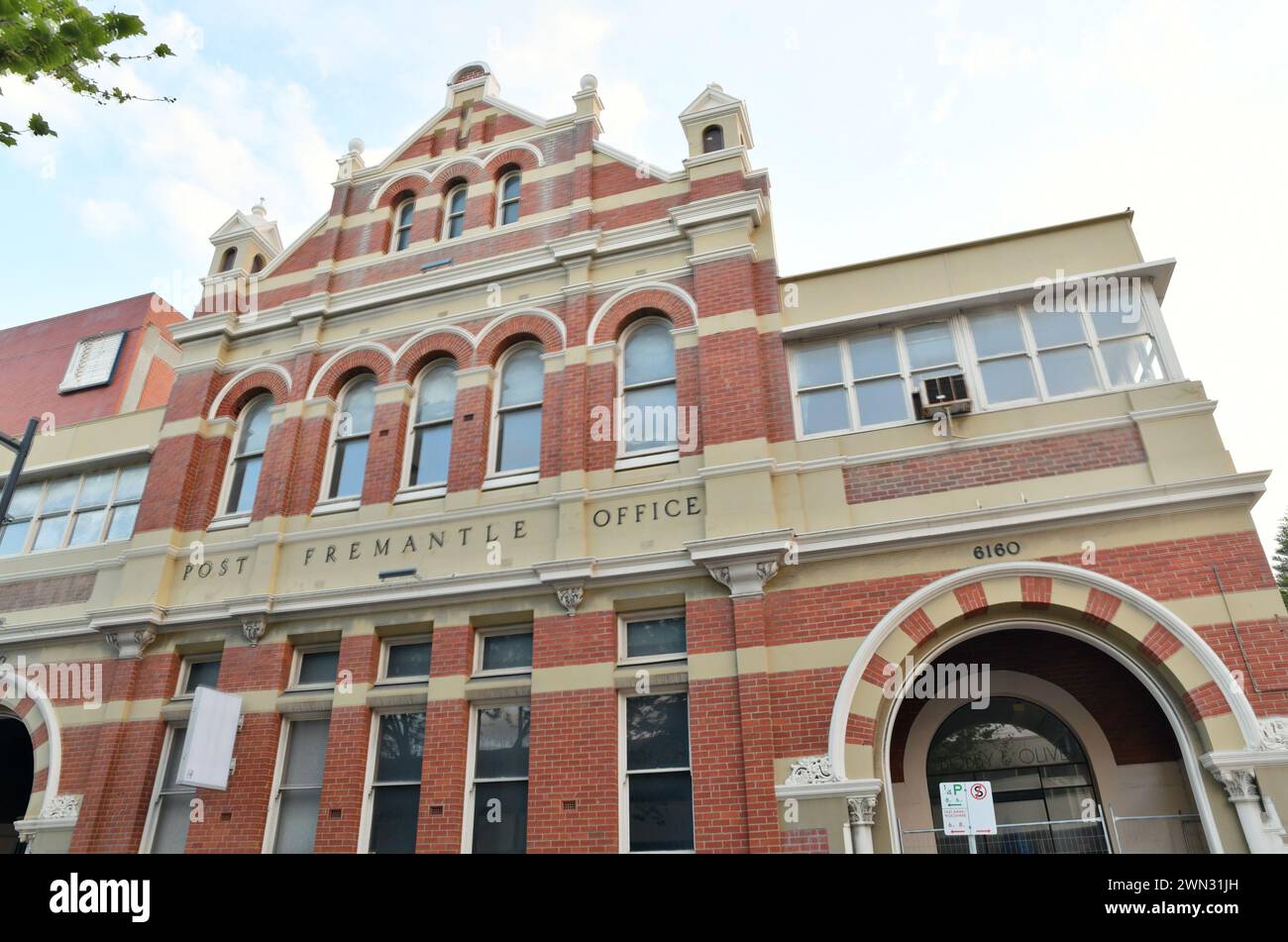 Colonial style architecture of post office building hi-res stock ...