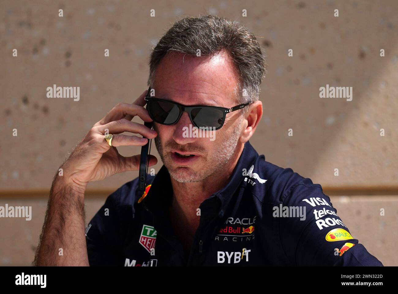 Red Bull Racing team principle Christian Horner before first practice ...