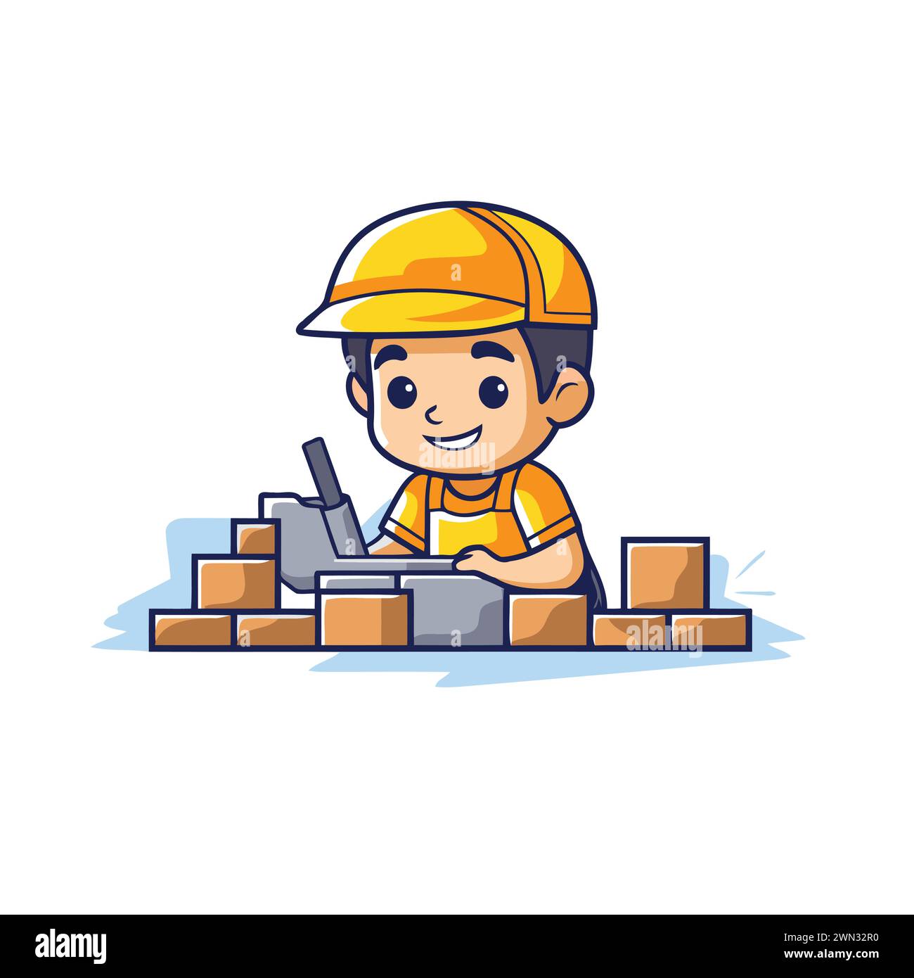 Architect boy cartoon Stock Vector Images - Alamy