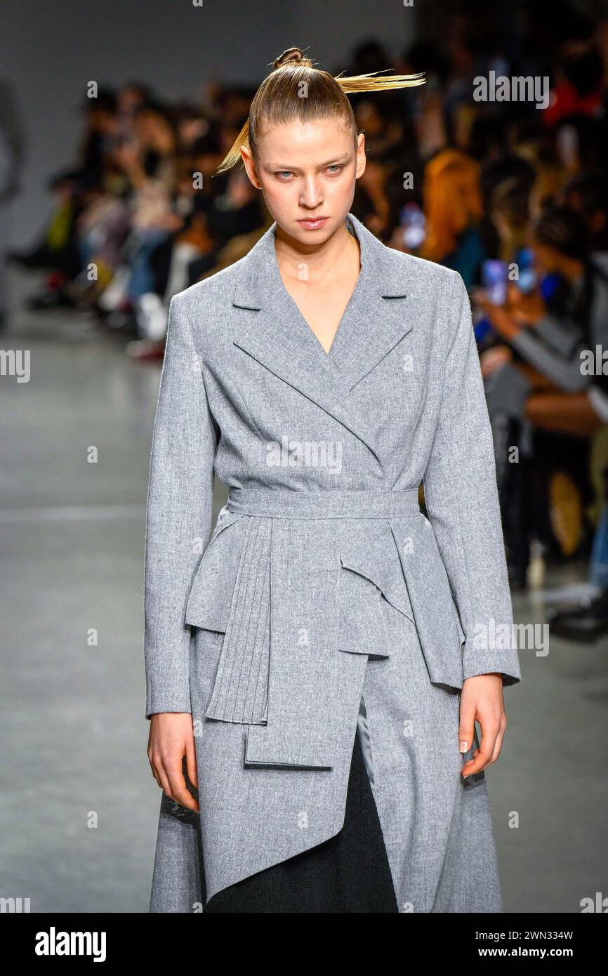 Paris, France. 27th Feb, 2024. A model walks the runway during the ...
