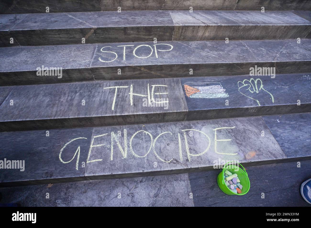 Adelaide, SA Australia 29 February 2024 . "Stop the Genocide "wriiten ...