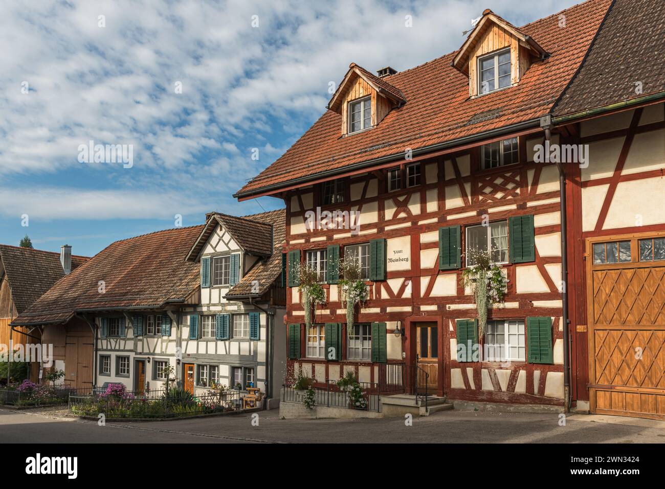 Switzerland swiss architecture timber house hi-res stock photography ...