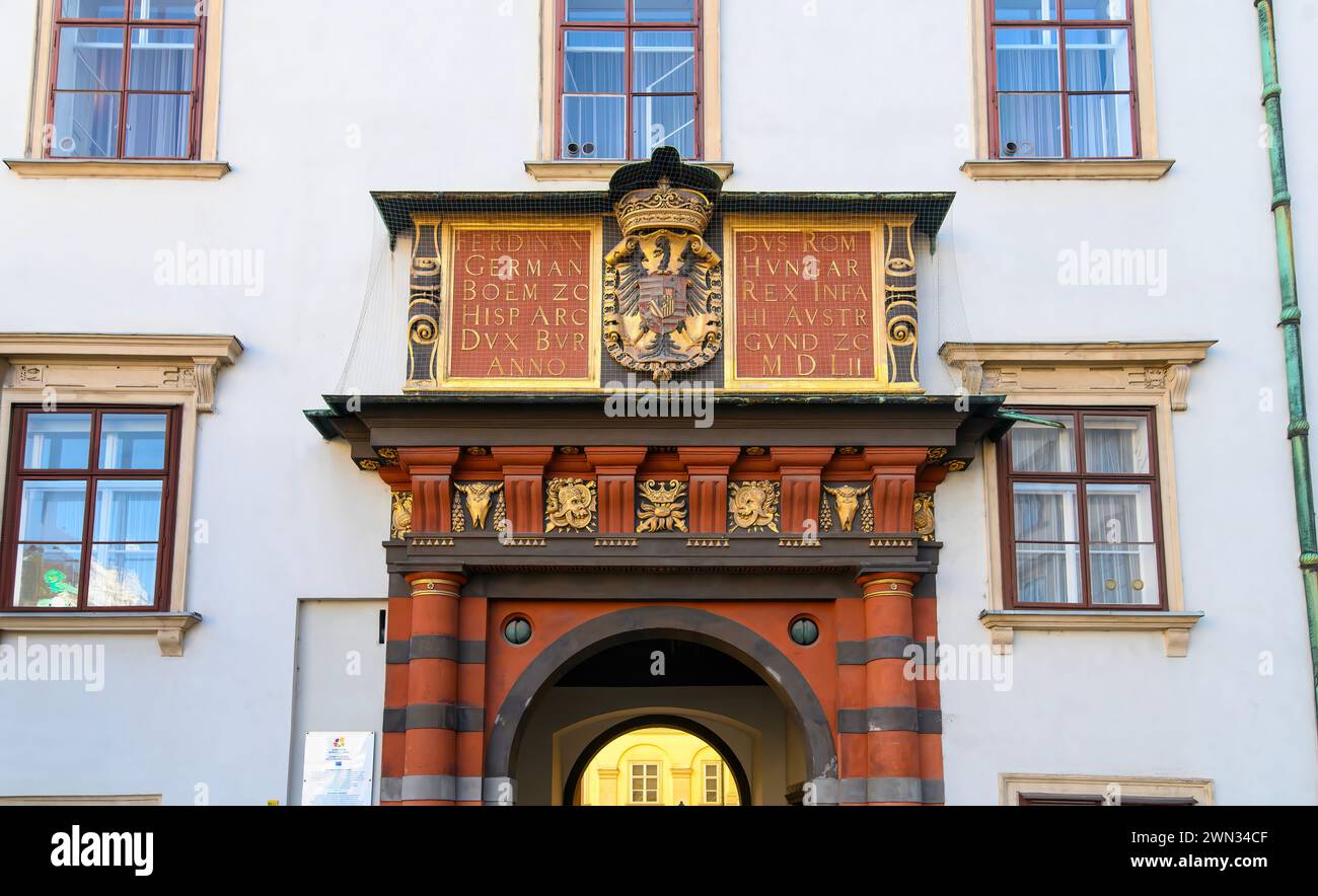 Vienna, Austria. Swiss gate - the entrance to the Swiss Wing of the ...