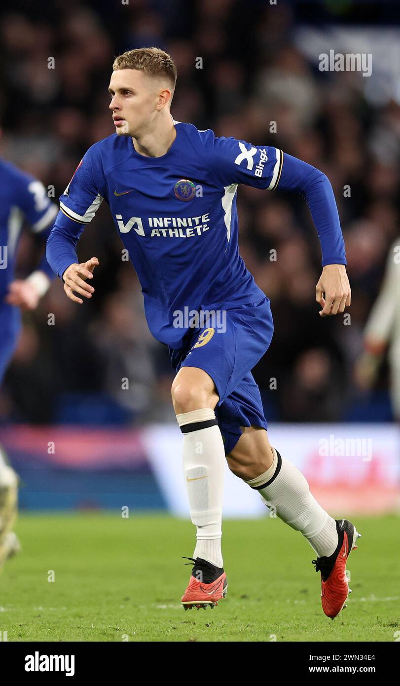 London, UK. 28th Feb, 2024. Jimi Tauriainen of Chelsea during The FA ...