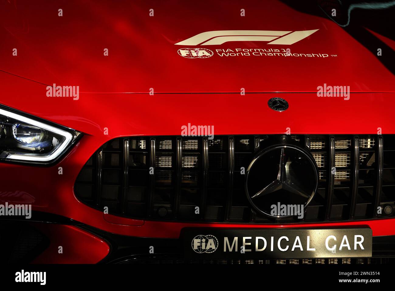 Sakhir, Bahrain. 28th Feb, 2024. Mercedes FIA Medical Car. Formula One ...