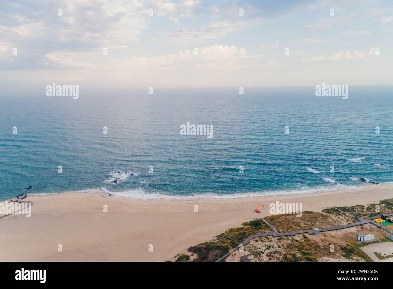 aerial view with drone of a beach Stock Photo - Alamy