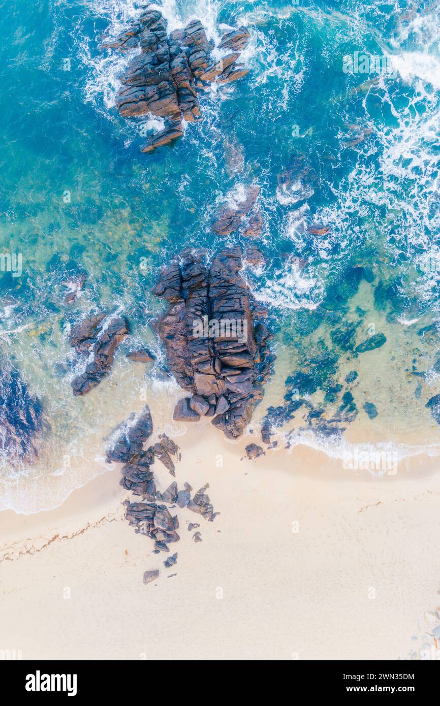 Abstract aerial view coastline hi-res stock photography and images - Alamy