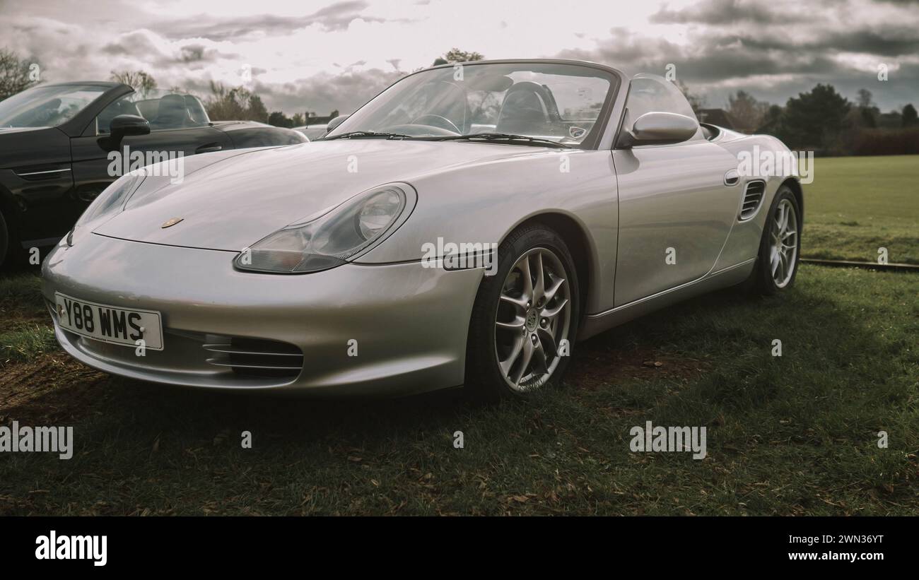 SIlver Porsche Boxster S at Banbury Car & Bike Meet Stock Photo - Alamy