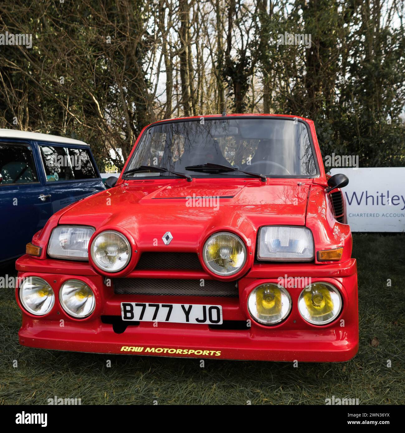 Red Renault 5 Turbo 2 Maxi on display at the Feb 2024 Banbury Car ...