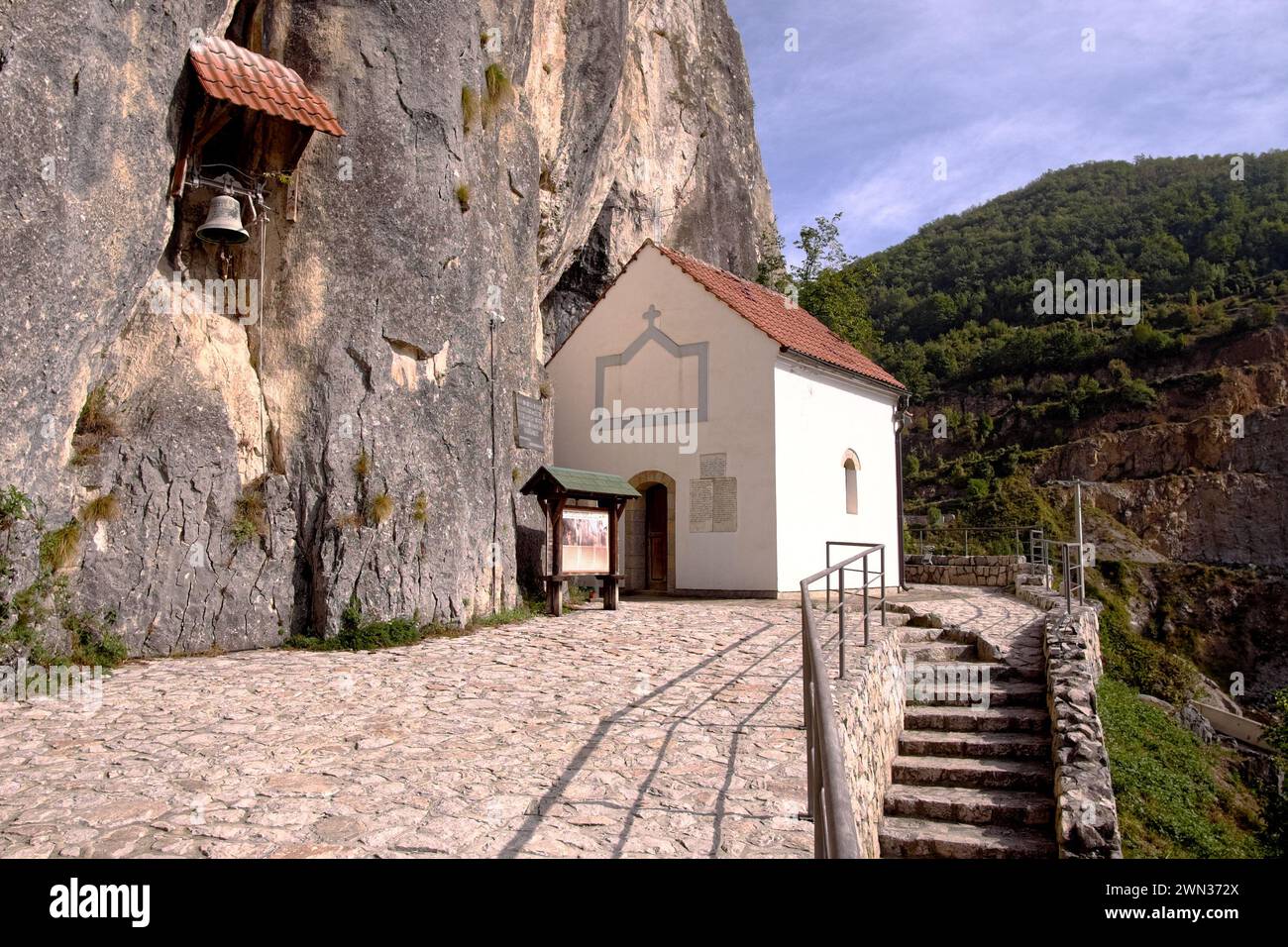 the small "Adzijina" Church hide the entrance to the Hadzi-Prodan Cave ...