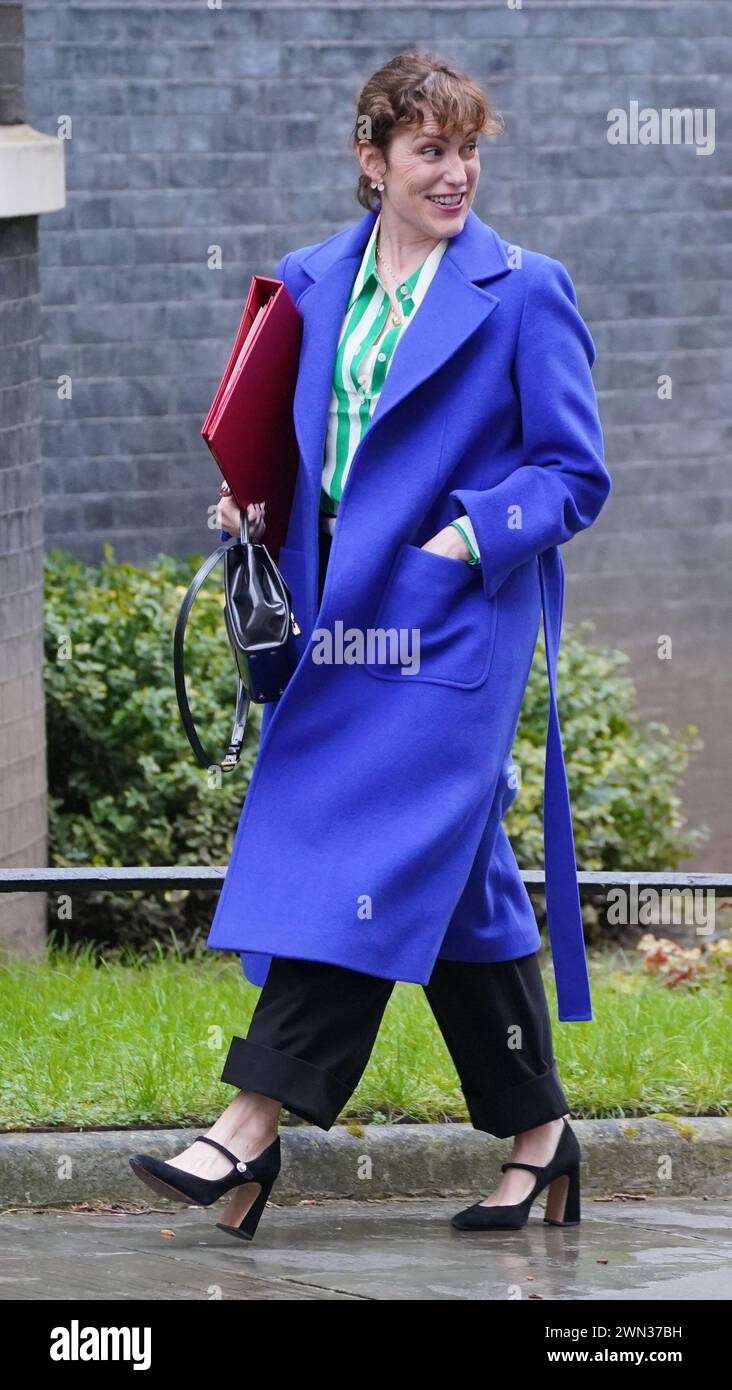 Health Secretary Victoria Atkins arriving in Downing Street, London ...