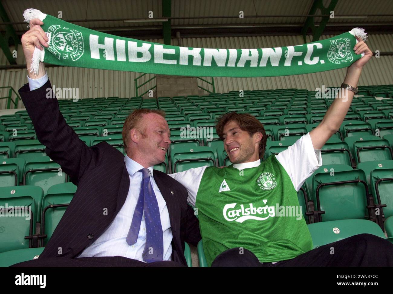 Hibernian FCs new signing, Spaniard Paco Luna pictured at Easter Road ...