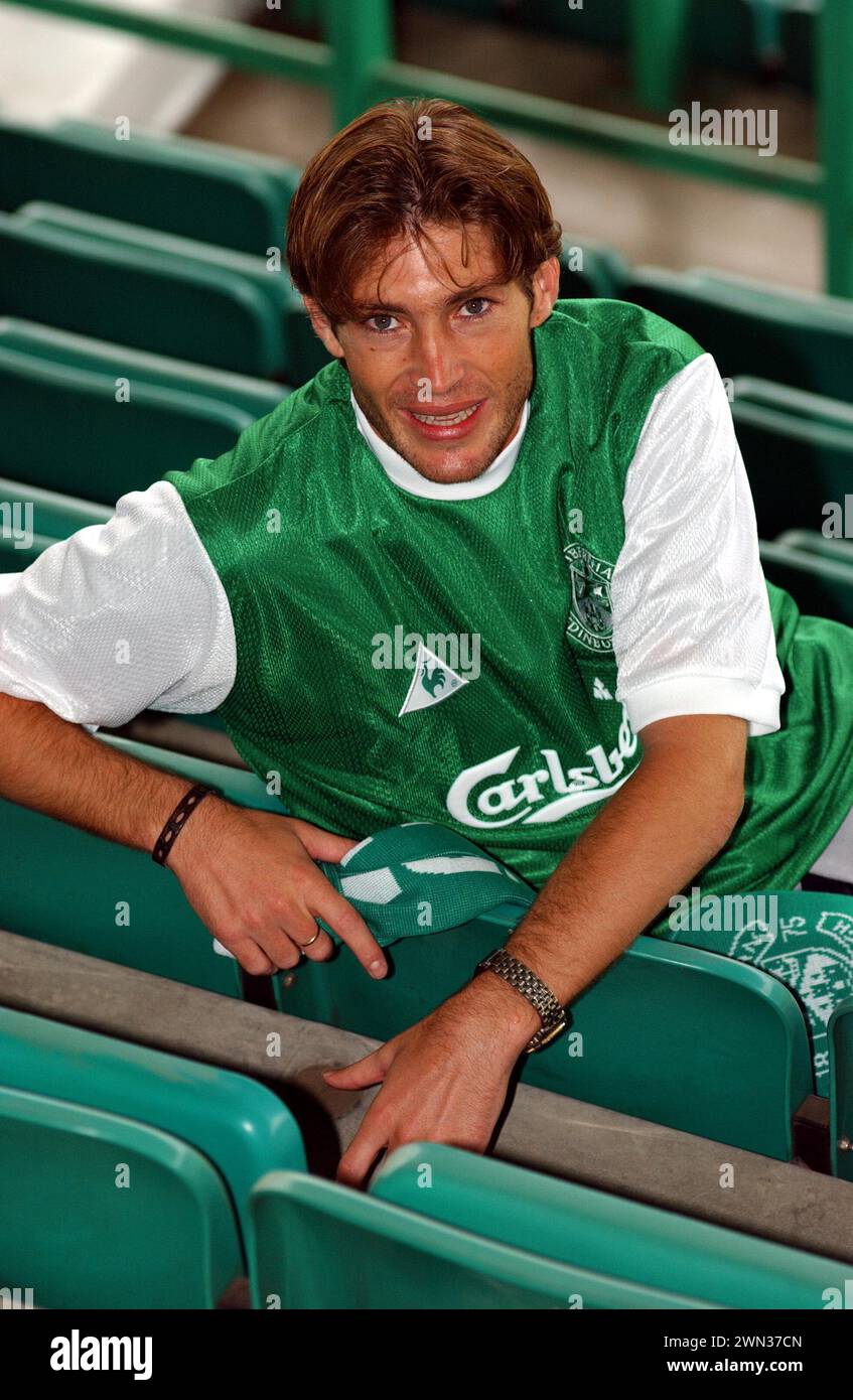 Hibernian FCs new signing, Spaniard Paco Luna pictured at Easter Road ...