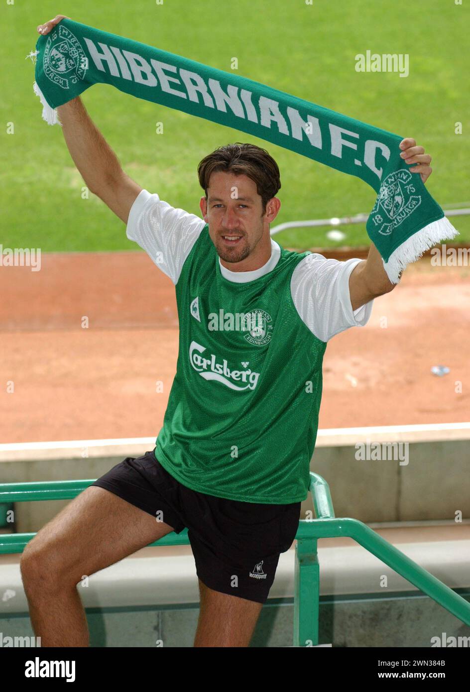 Hibs new signing, Derek Townsley, pictured at Easter Road, Edinburgh ...