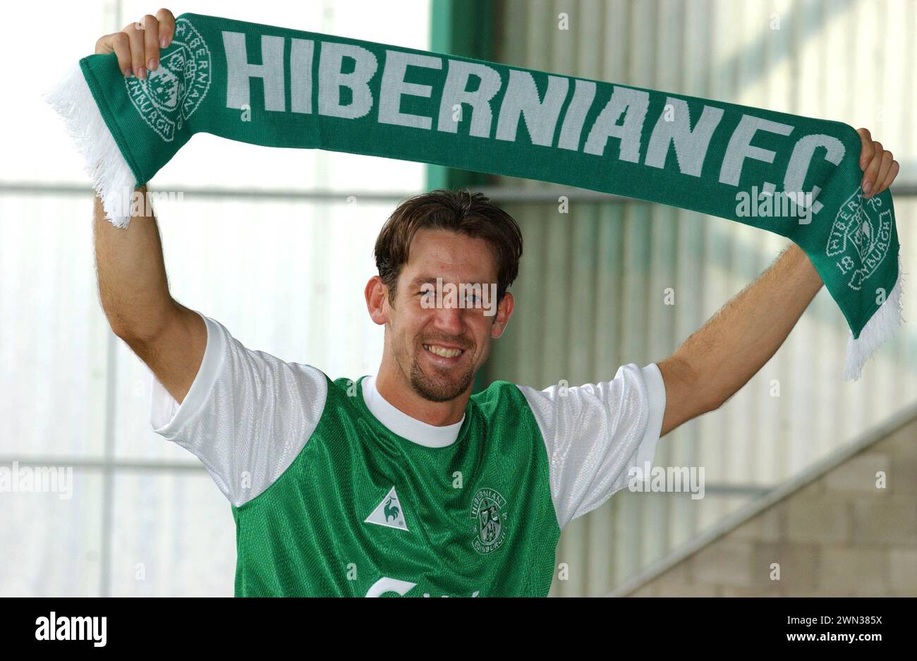 Hibs new signing, Derek Townsley, pictured at Easter Road, Edinburgh ...